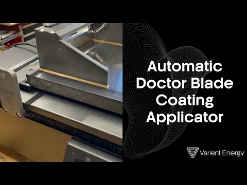 Automatic Doctor Blade Coating Applicator – Variant Energy